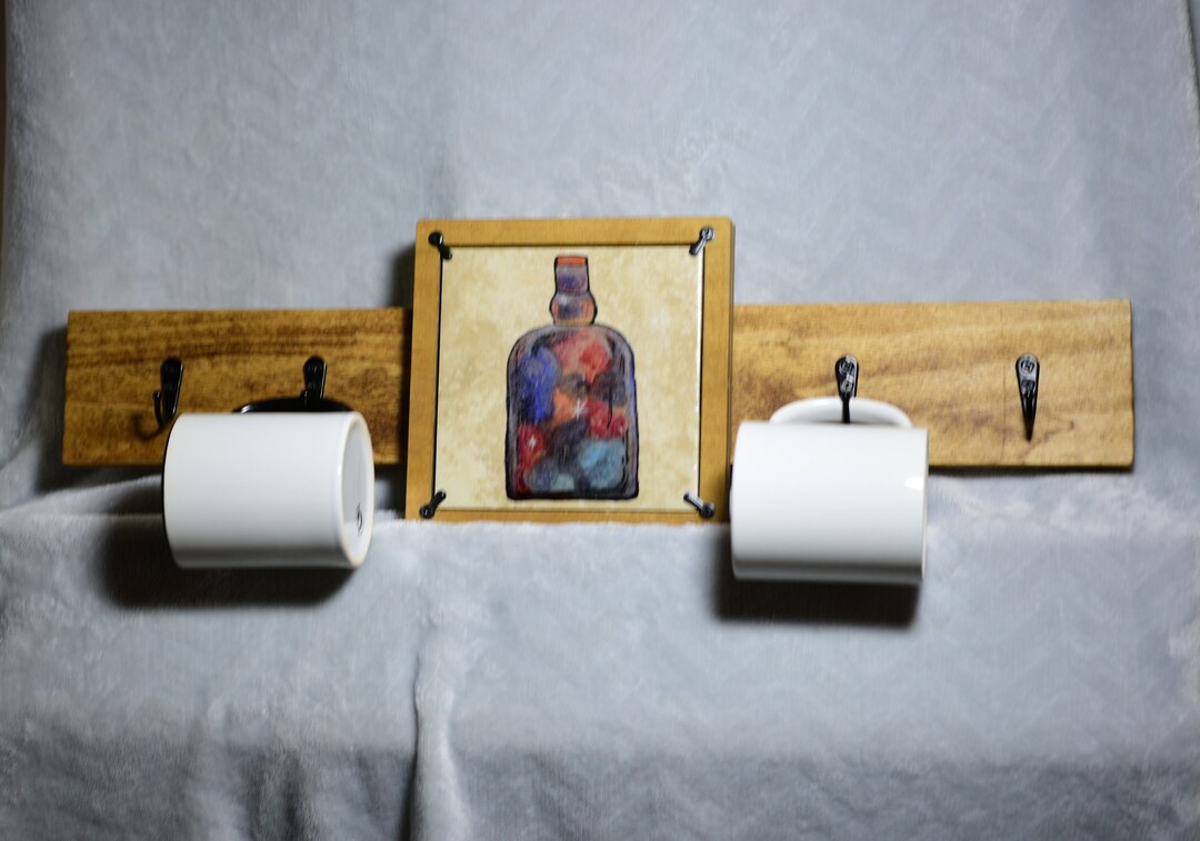 Magic Potion Bottle Wooden Mug Rack for Wall With Changeable - Etsy