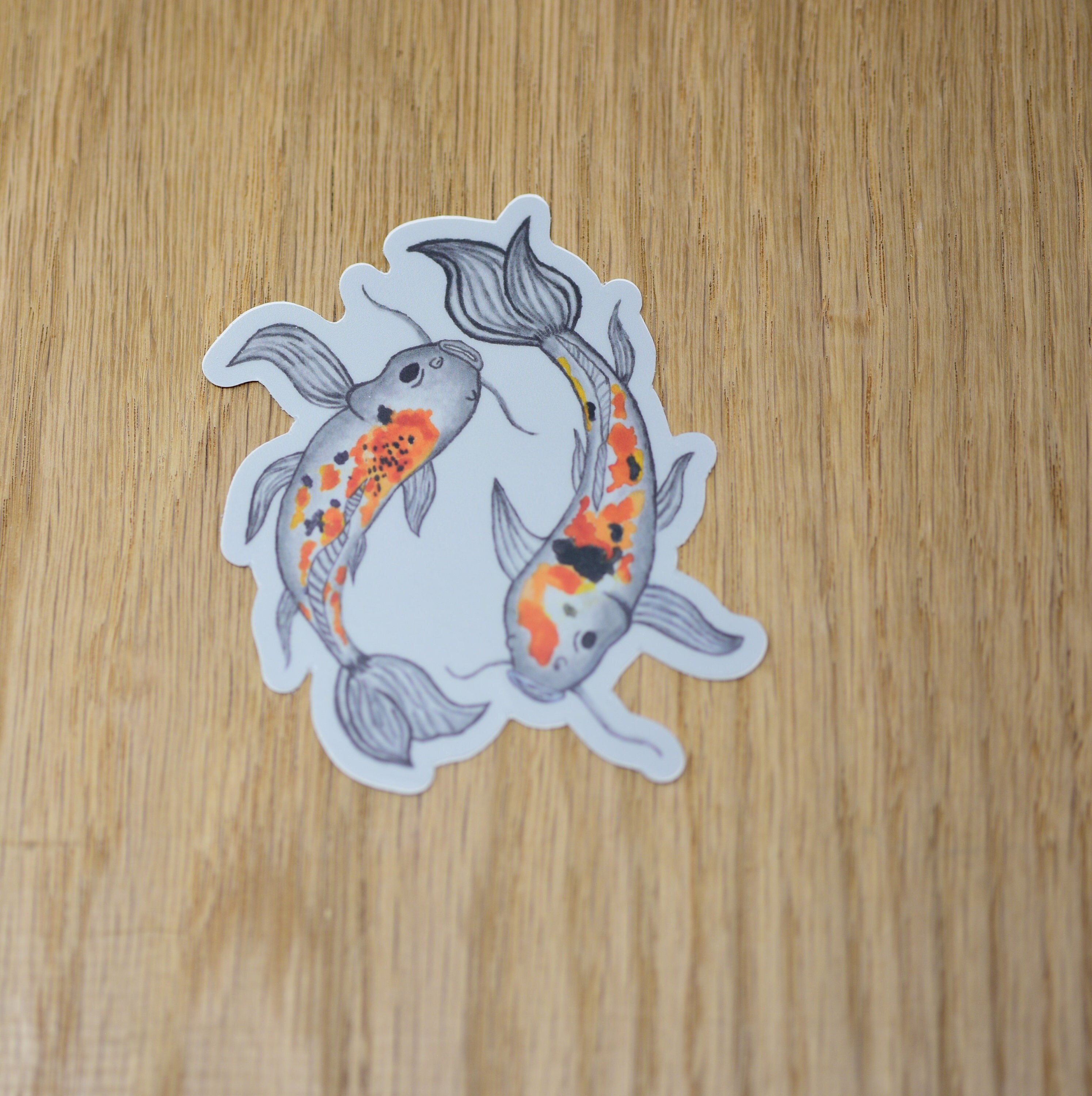 Tranquil Koi Fish Vinyl Sticker animal sticker pet sticker | Etsy