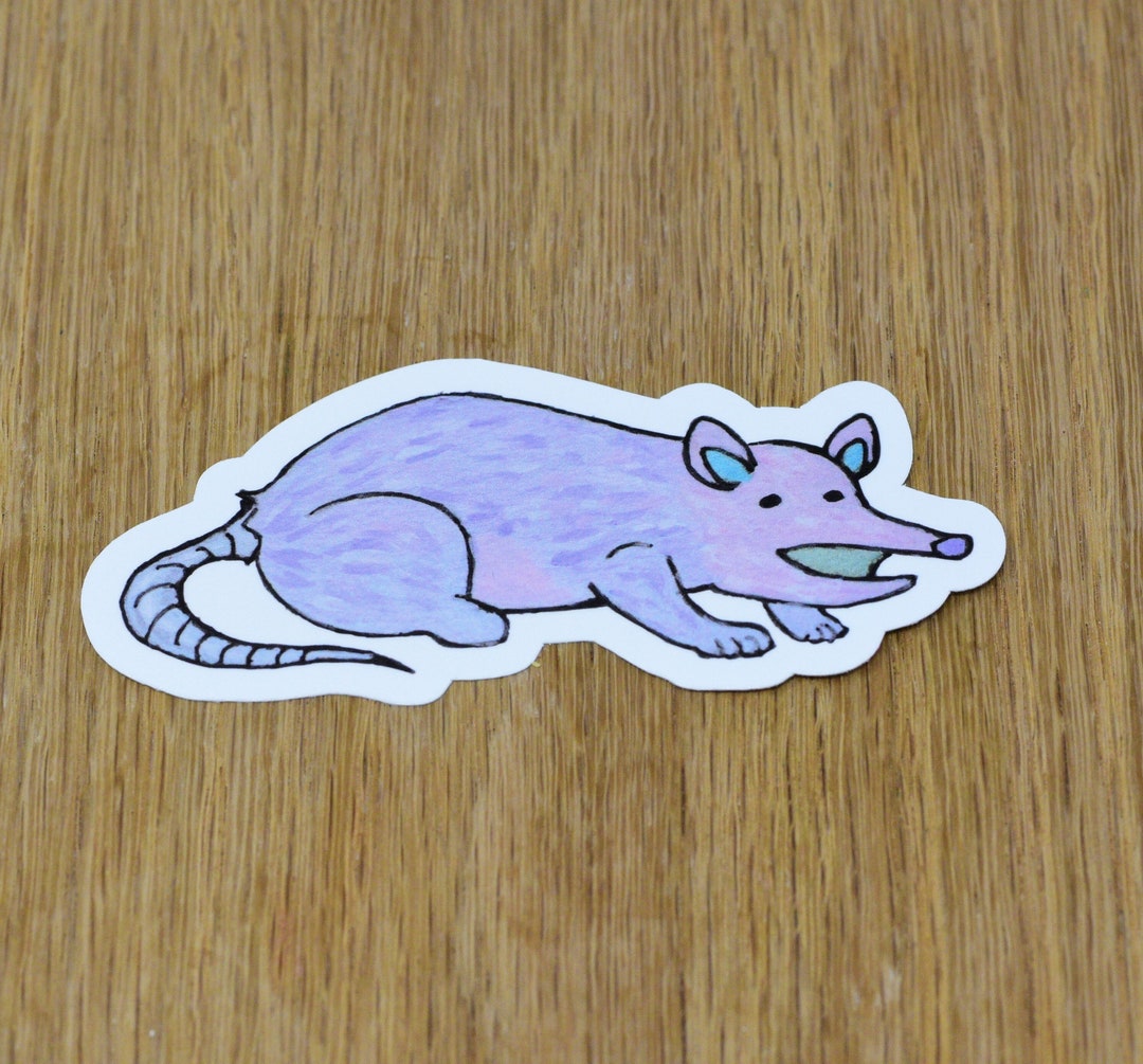 Purple Possum Vinyl Sticker Animal Sticker Wildlife Sticker - Etsy