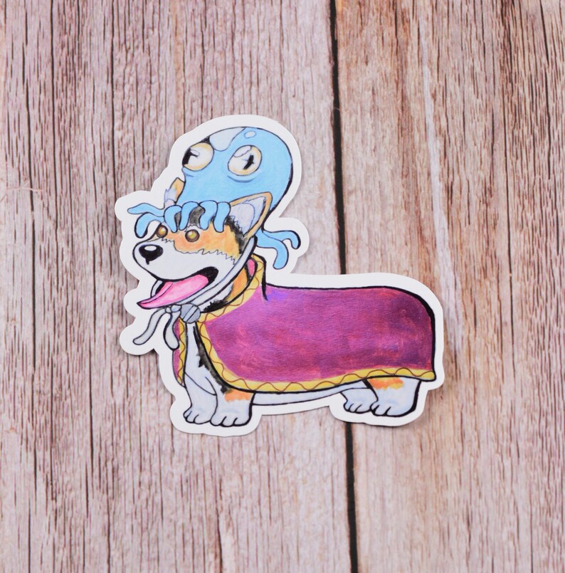 Dungeon Companions Eldritch Warlock Corgi Vinyl Sticker, Dog Pet ...