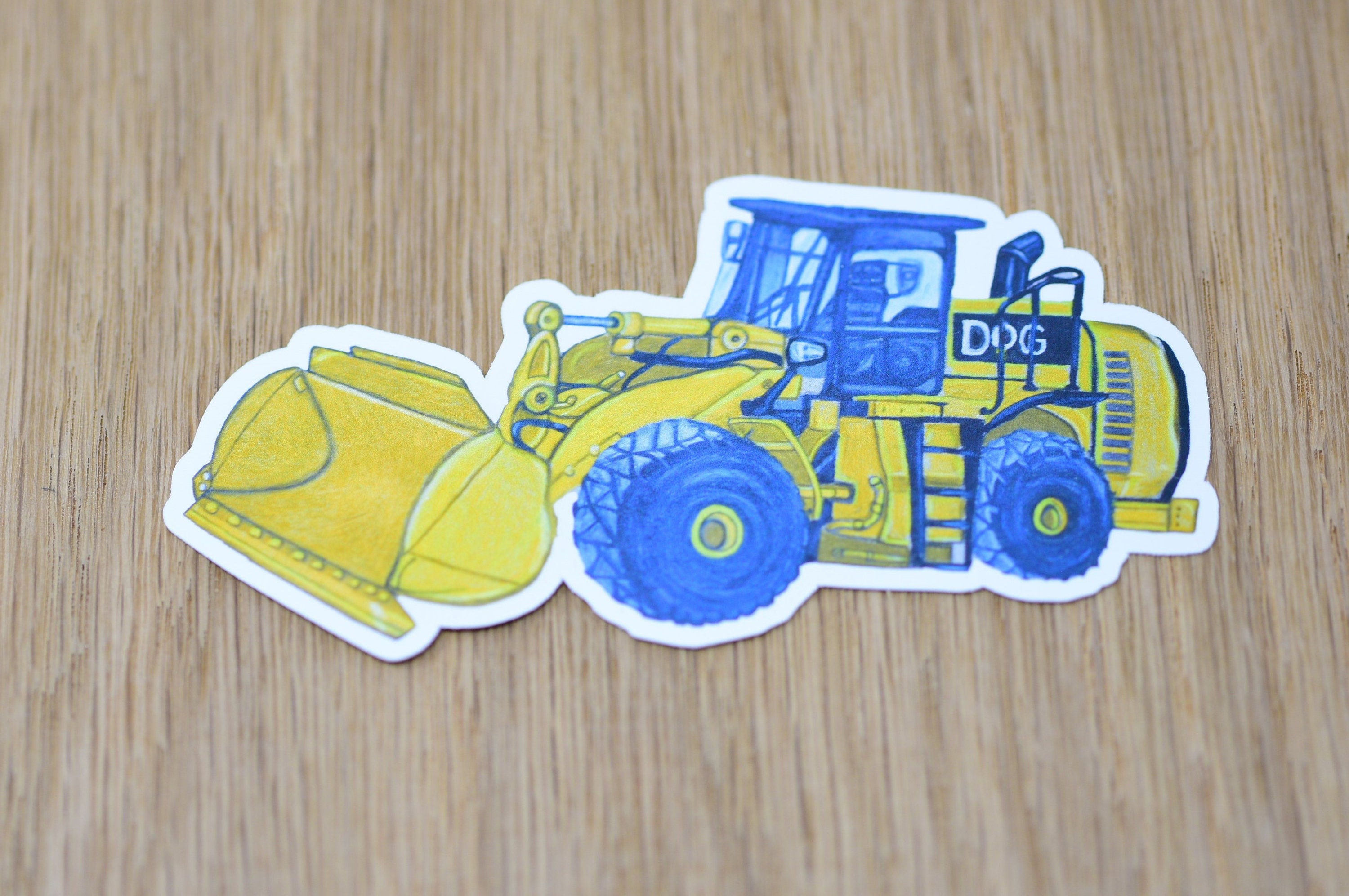 Front-end Loader Construction Vehicle Vinyl Sticker - Etsy UK