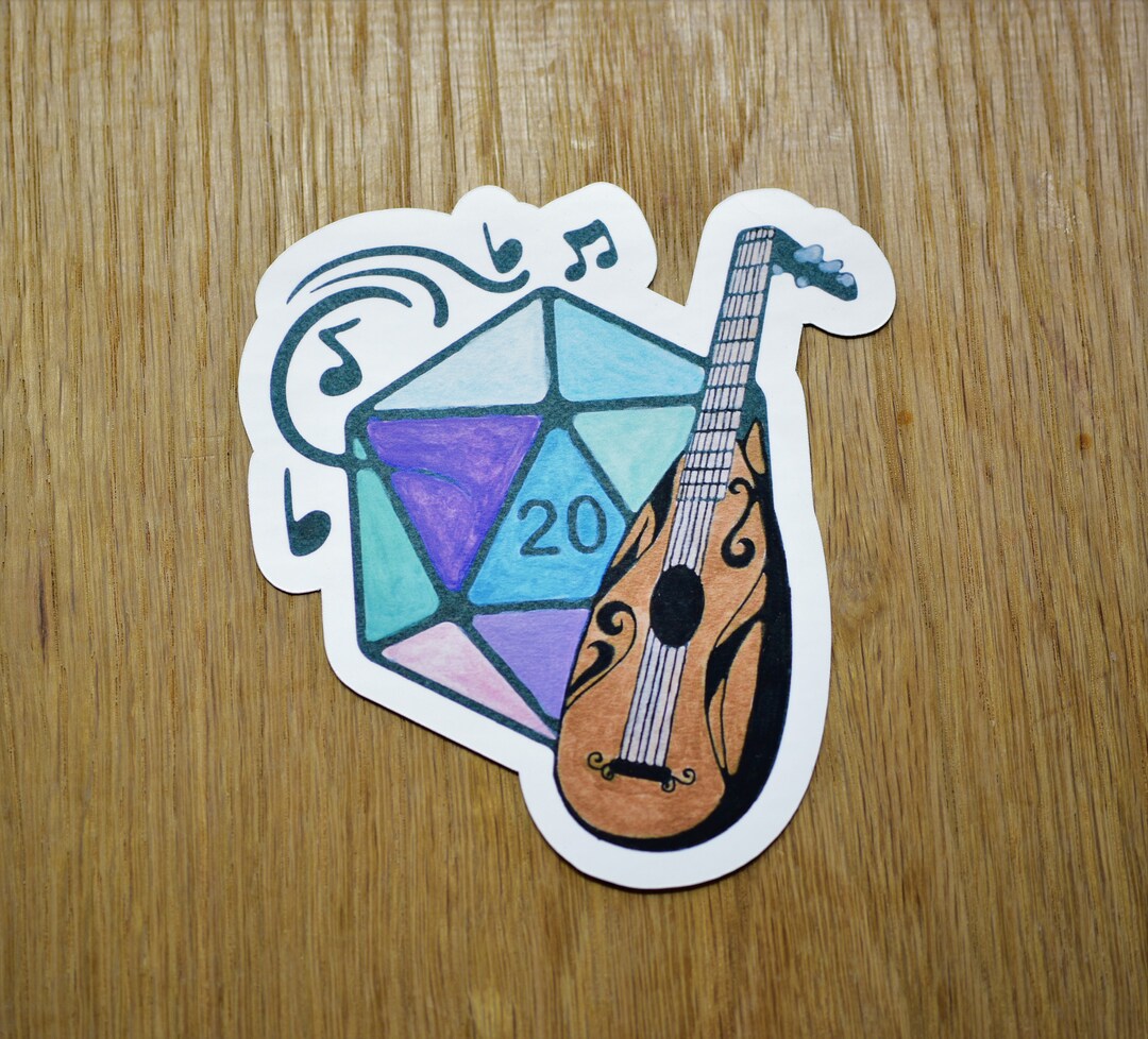 Bardic Inspiration TTRPG Themed Stickers. Dungeons and Dragons, Role ...