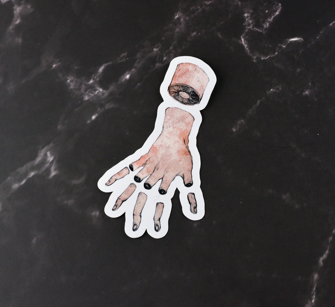 Severed Wrist and Severed Fingers Vinyl Sticker, Horror Goth Laptop ...