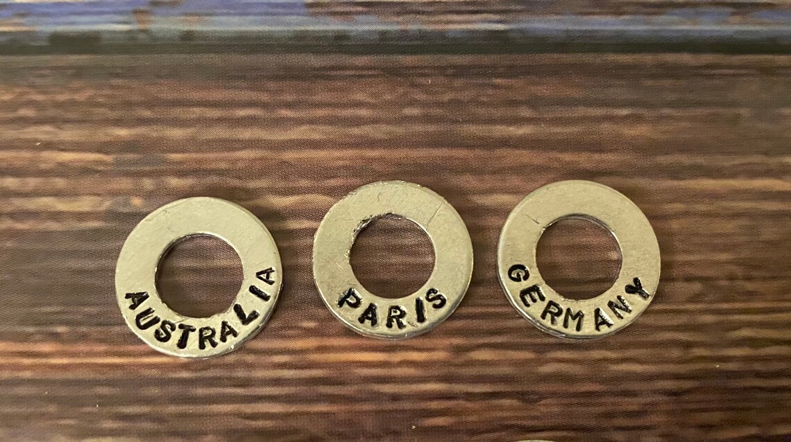 Travel Token Keychain - Etsy