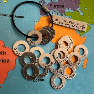 Travel Token Keychain - Etsy