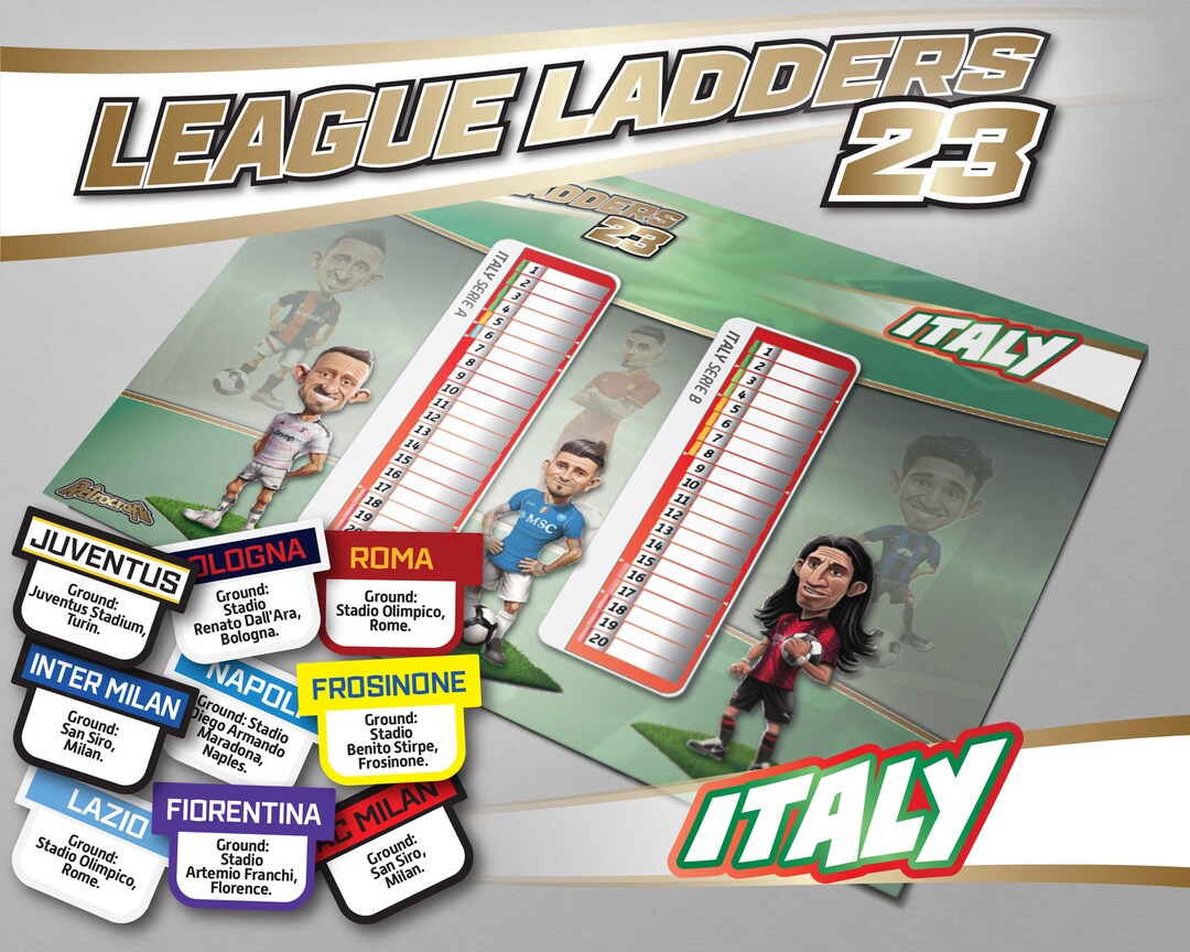 Italy 2023 Season League Ladders - Etsy
