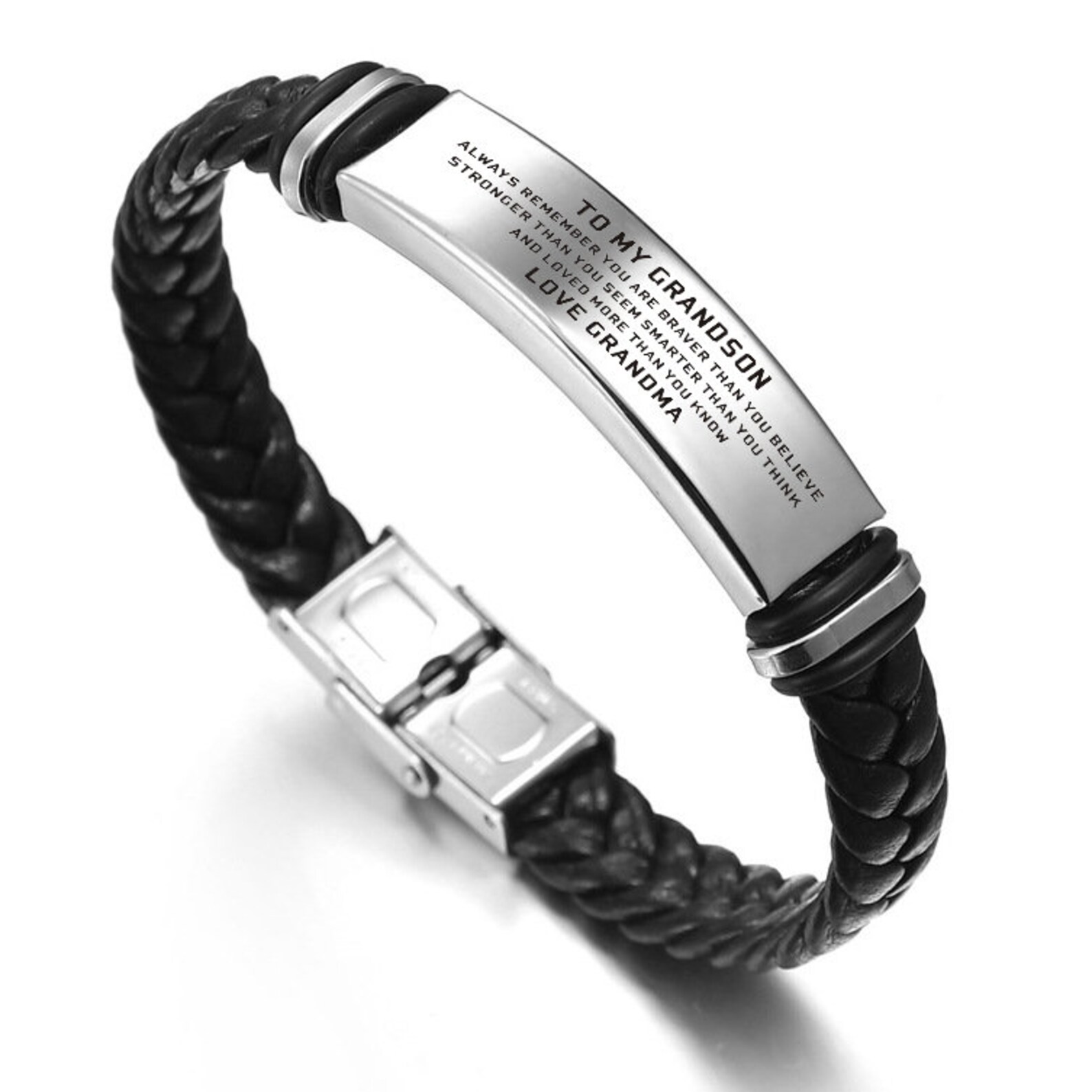 Personalized Grandson Bracelet Gift From Grandma Grandpa - Etsy Canada