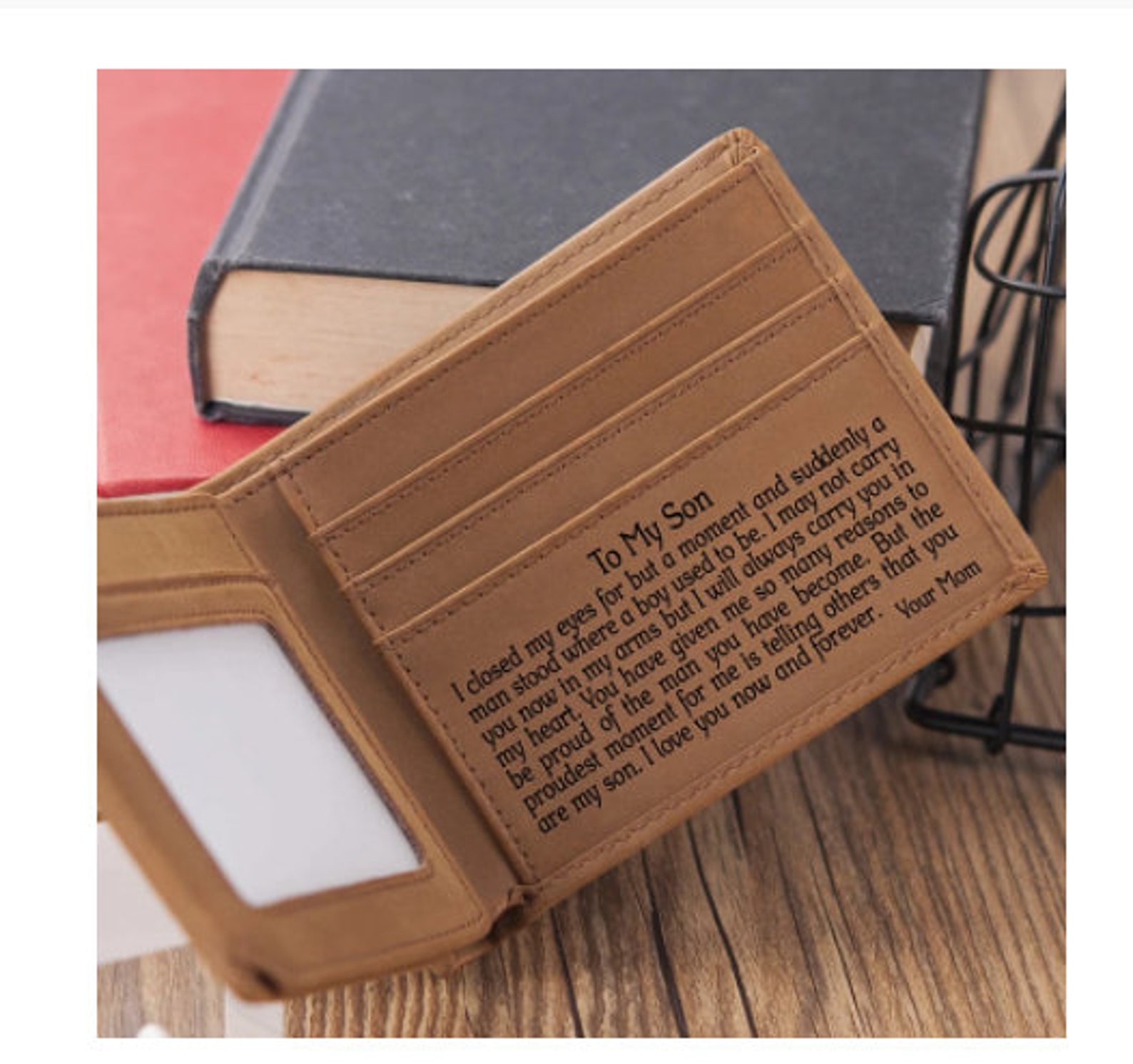 To My Son Wallet Gift From Mom Love You Forever Love Mom to - Etsy To My Son Wallet Gift From Mom Love You Forever Love Mom to - Etsy
