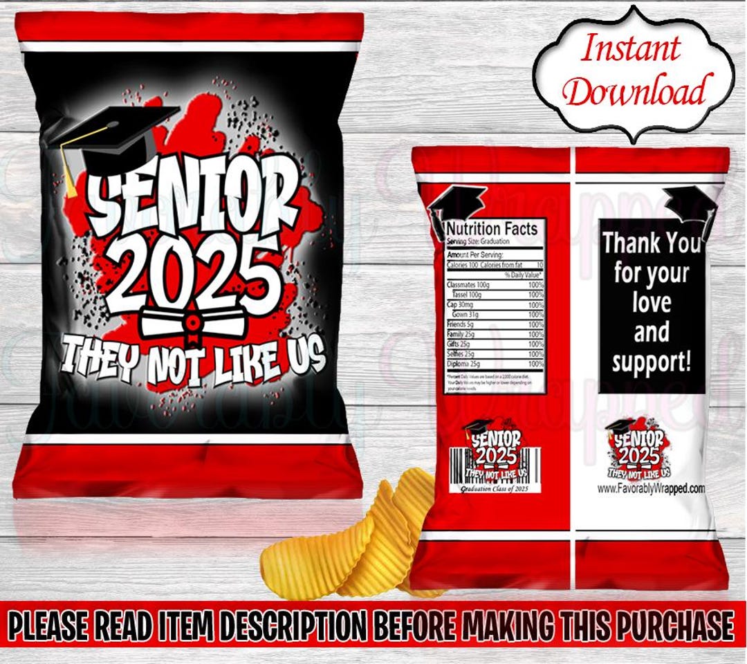 Graduation Chip Bag-graduation Favor Bag-graduation Party-graduation ...