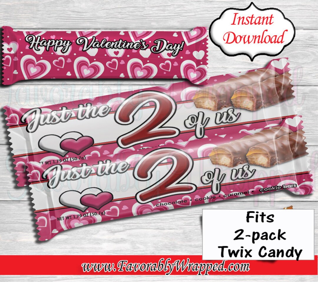 Valentine's Day Chocolate Bar Wrapper-valentines Chocolate Candy Bar ...