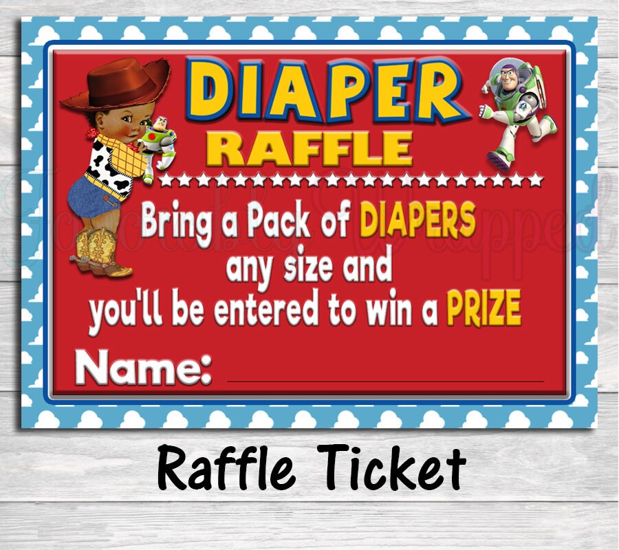 Its a Boy Story Diaper Raffle Sign and Tickets-toy Story Baby Shower ...