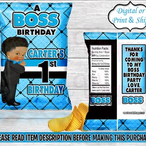 Boss Baby Chip Bag-boss Baby Birthday-boss Baby Party-boss Baby Party ...