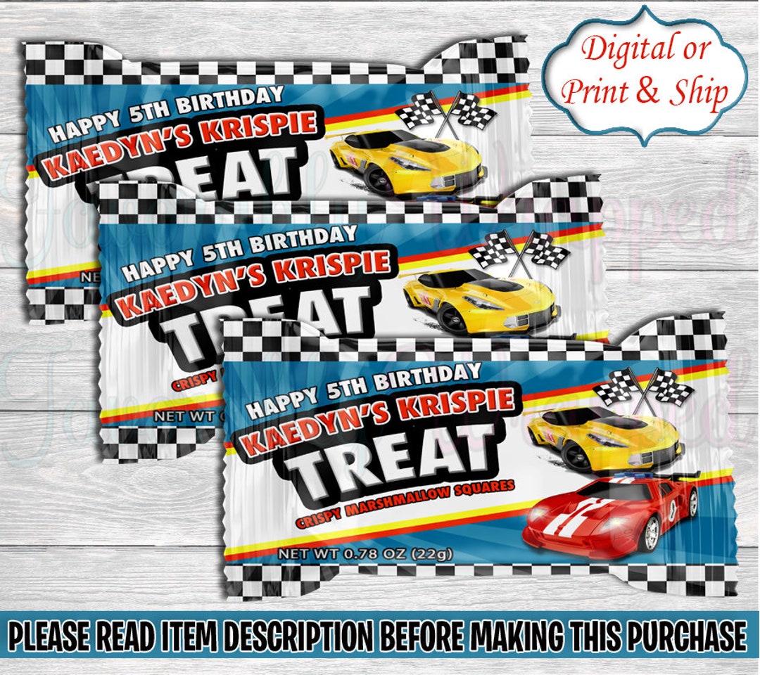 Race Car Rice Krispie Treat-hot Wheel Rice Krispie Treat-race Car ...