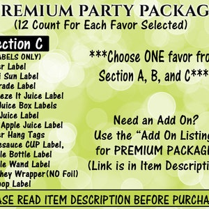 Premium Party Package-party Packages - Etsy