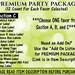 Premium Party Package-party Packages - Etsy