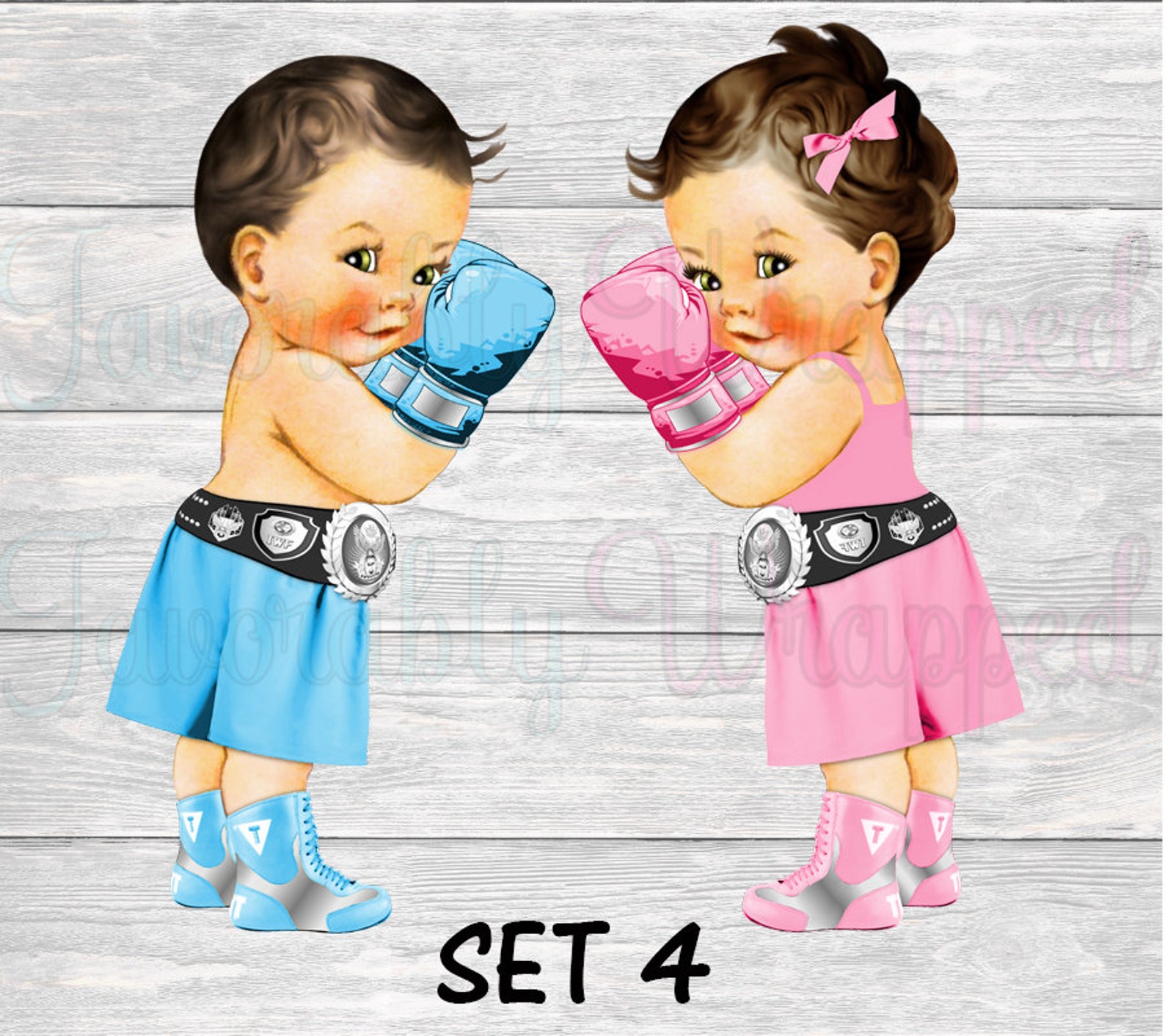 Boxing Chip Bag-boxing Gender Reveal Party-boxing Baby Shower-boxing ...