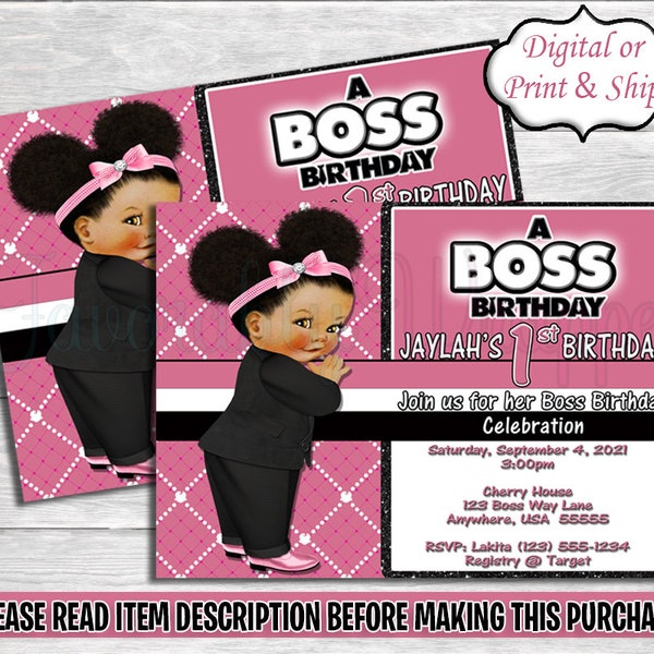 Boss Baby Invitation - Etsy