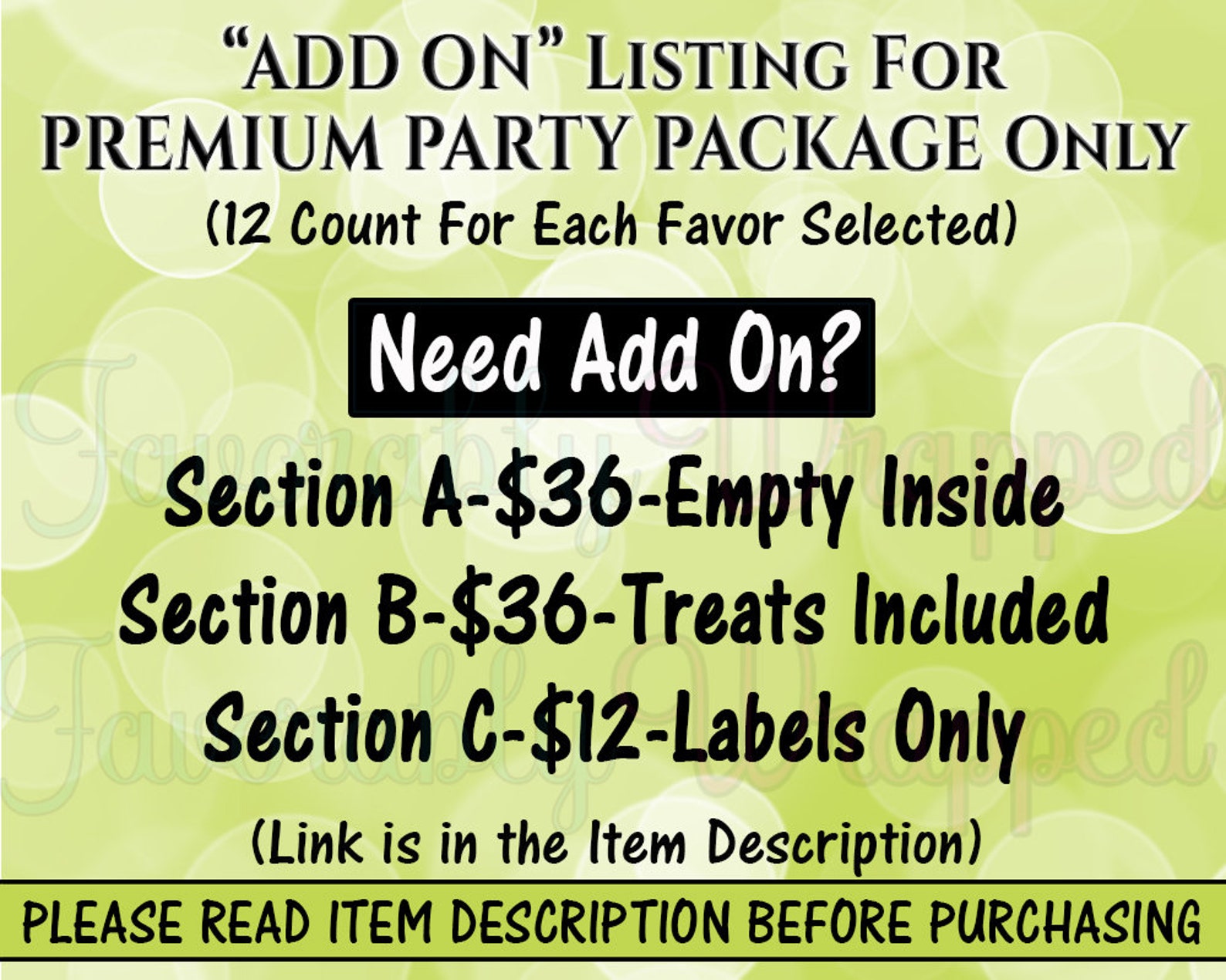 Premium Party Package-party Packages - Etsy