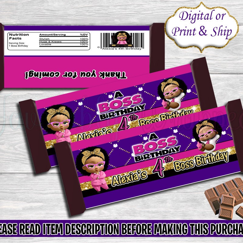 Boss Baby Candy Wrapper - Etsy
