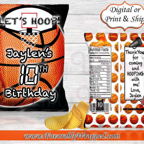 Basketball Chip Bag Svg - Etsy