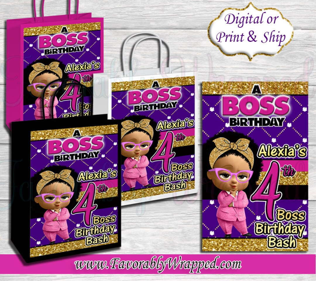 Boss Baby Gift Bag-boss Baby Birthday-boss Baby Party-boss Baby Party ...