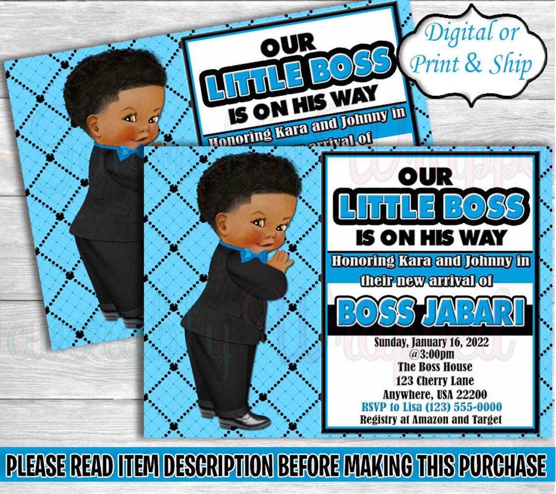 Boss Baby Shower Invitation-boss Invitation-boss Baby Party-boss Baby ...