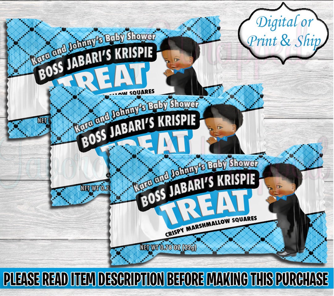 Boss Birthday Rice Krispie Treat-boss Baby Birthday-boss Baby Party ...
