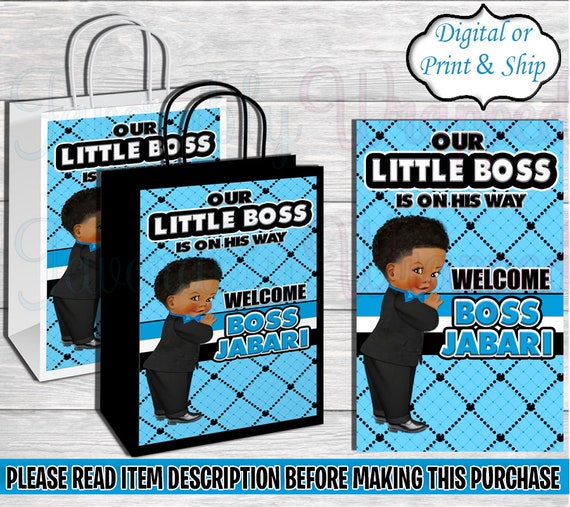 Boss Baby Shower Gift Bag-boss Baby Birthday-boss Baby | Etsy