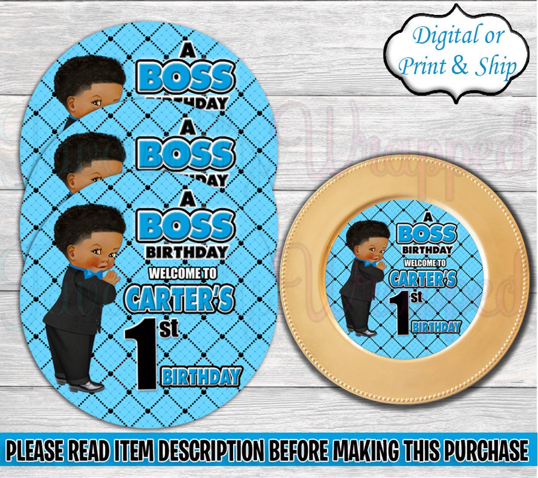 Boss Birthday Charger Insert-boss Baby-boss Baby Birthday-boss Birthday ...