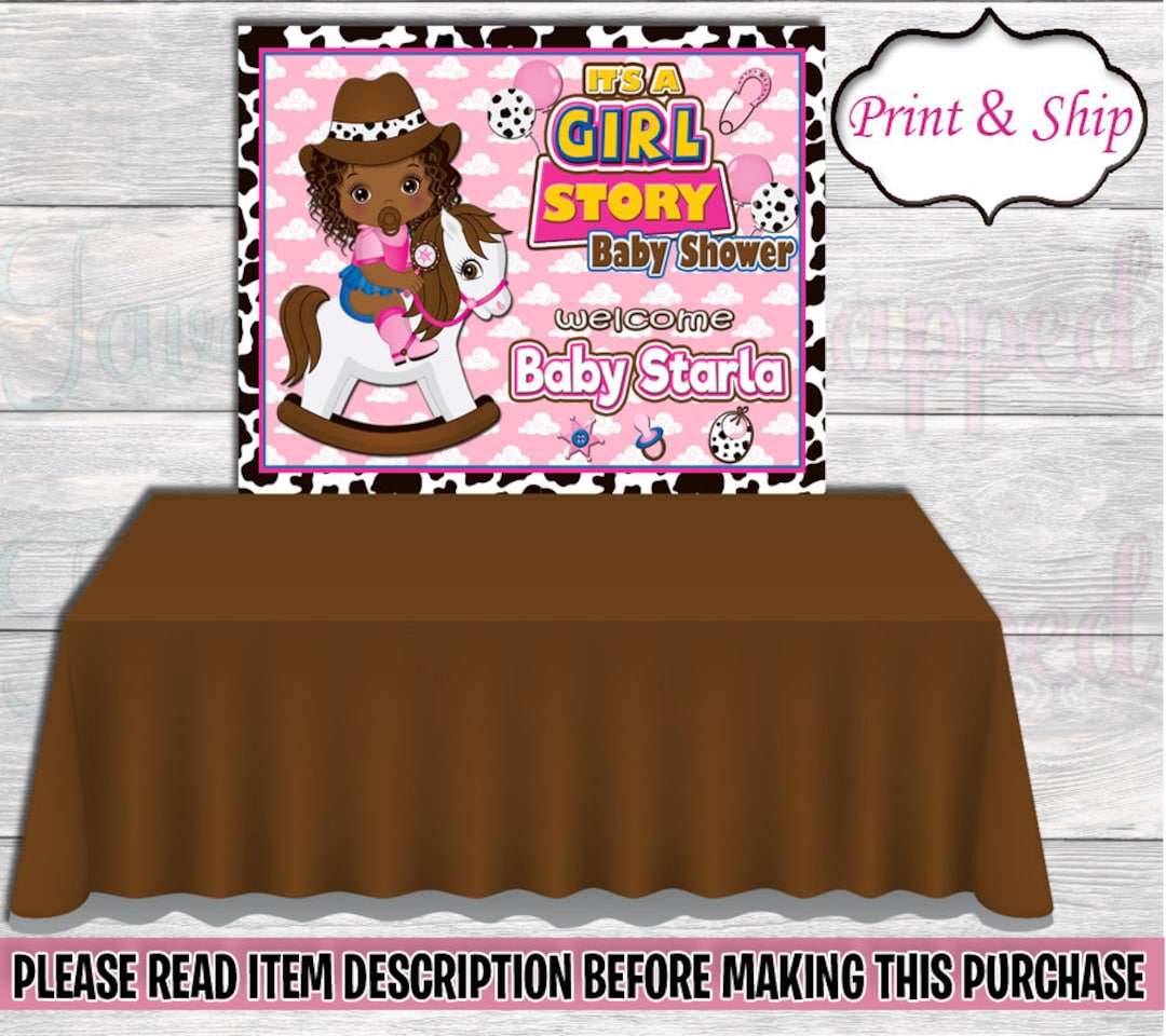 Its a Girl Story Table Backdrop-toy Story Baby Shower Backdrop-backdrop ...