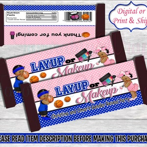 Sneaker Ball Chocolate Bar Wrapper-sneaker Ball Birthday-sneaker Ball ...