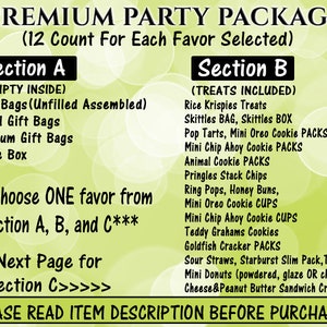 Premium Party Package-party Packages - Etsy