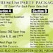Premium Party Package-party Packages - Etsy
