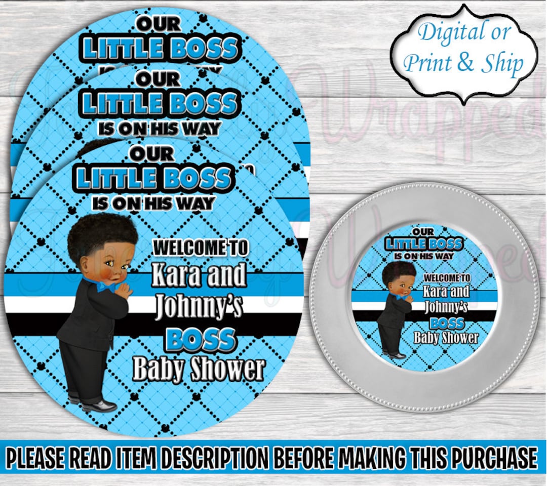 Boss Baby Shower Charger Insert-boss Baby-boss Baby Birthday-boss ...
