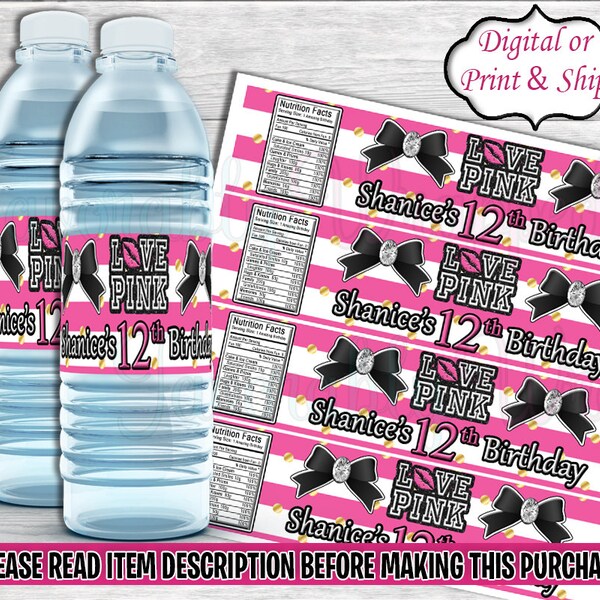 Victoria Secret Pink Party Invitations - Etsy