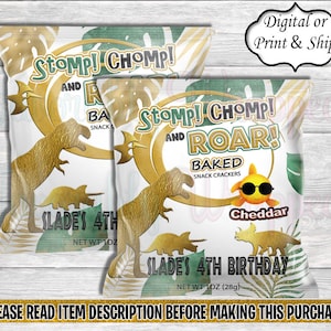 Stomp Chomp and Roar Goldfish Cracker-stomp Chomp and Roar Chip Bag ...