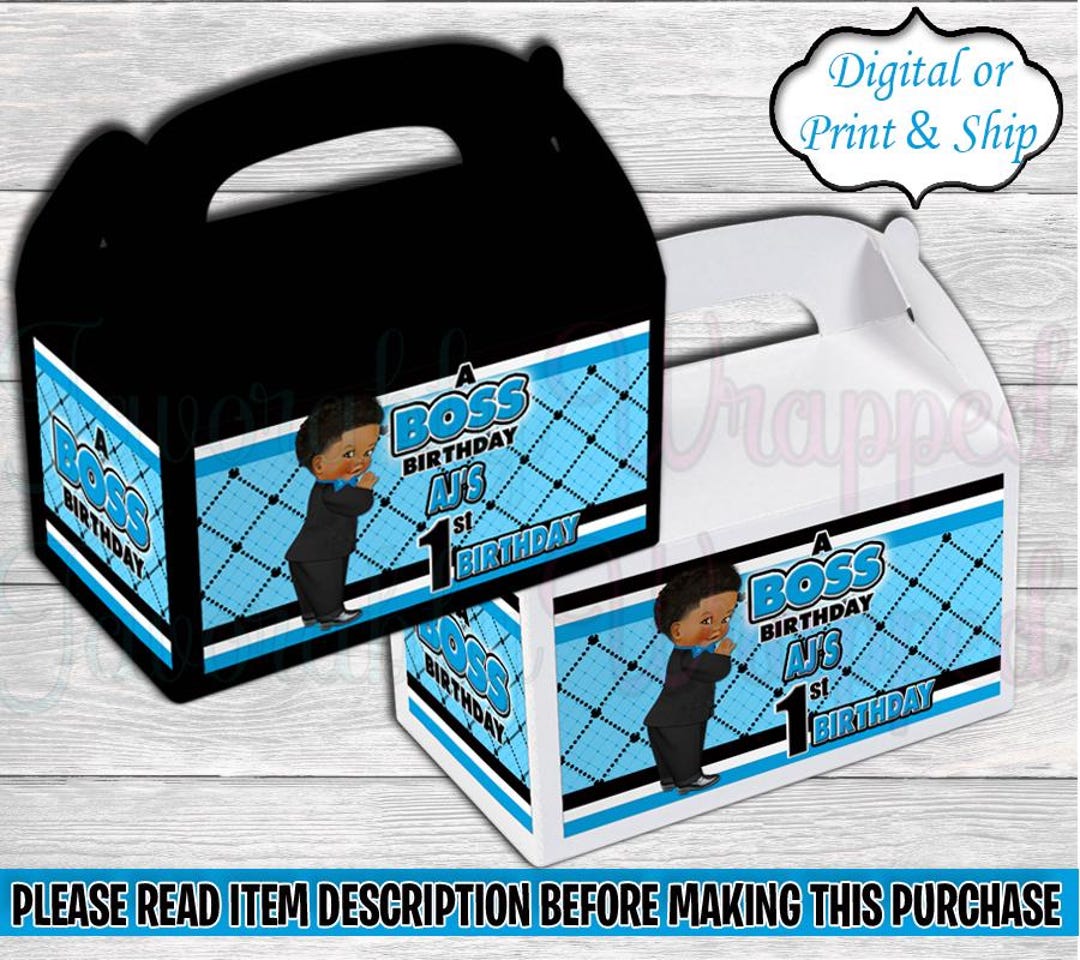Boss Birthday Gable Box Label-boss Baby Birthday-boss Baby Party-boss ...