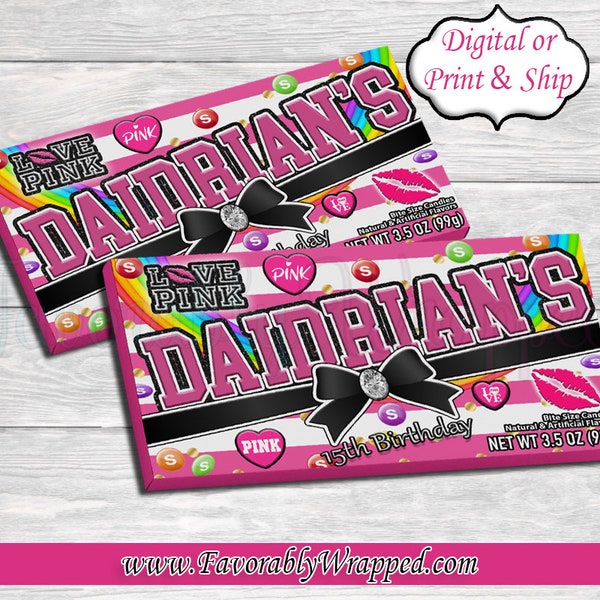 Victoria Secret Pink Party Invitations - Etsy