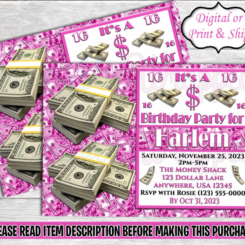 Credit Card Invitation - Etsy