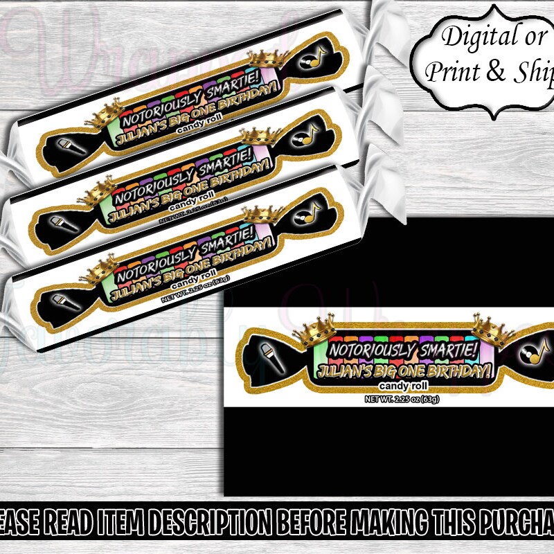 Smarties Candy Wrappers - Etsy