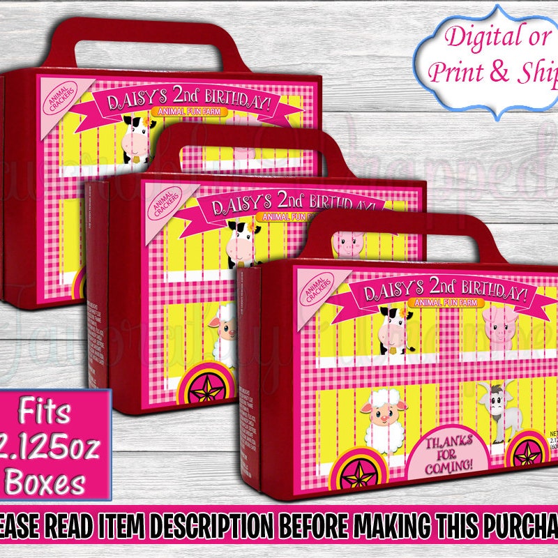 Animal Cracker Label - Etsy