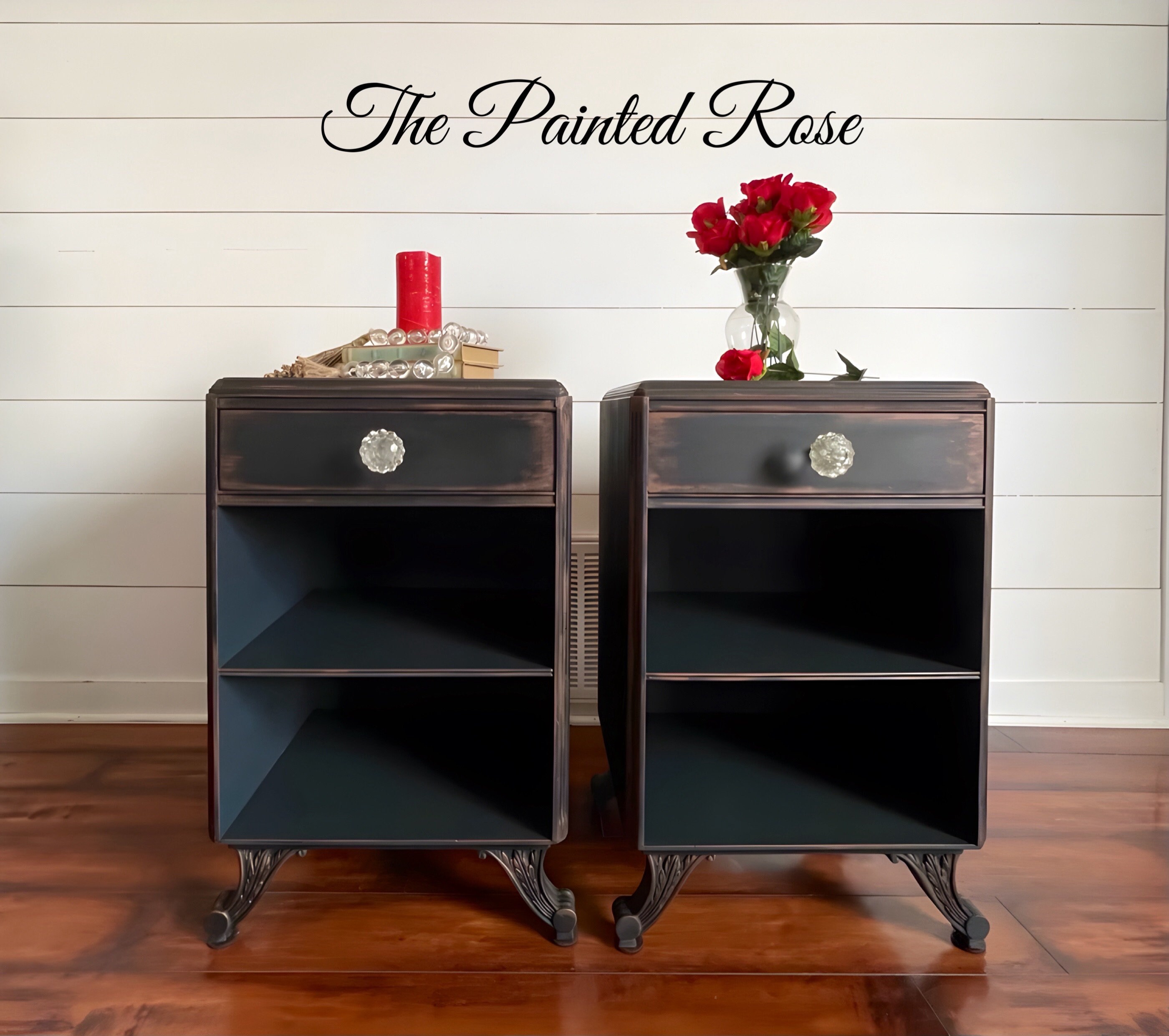 Pair of Antique Rway Nightstands/ Side Tables - Etsy