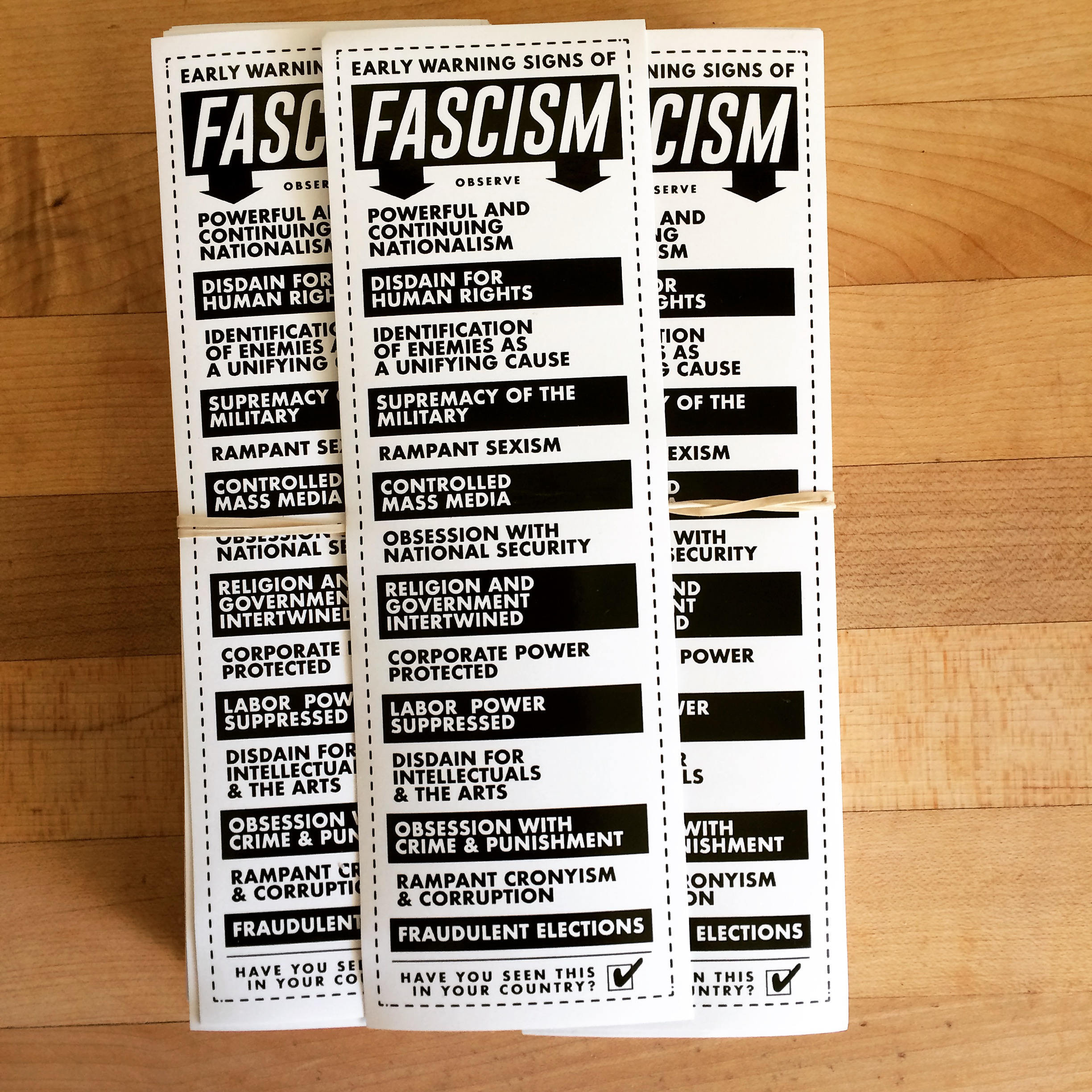 Early Warning Signs Of Fascism