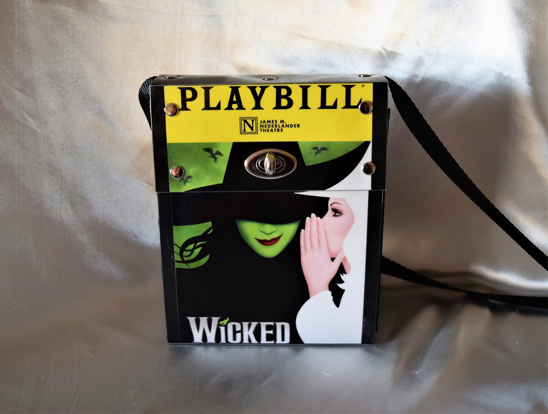 Wicked Playbill Recycled Reclaimed Handbag Purse cross-body - Etsy