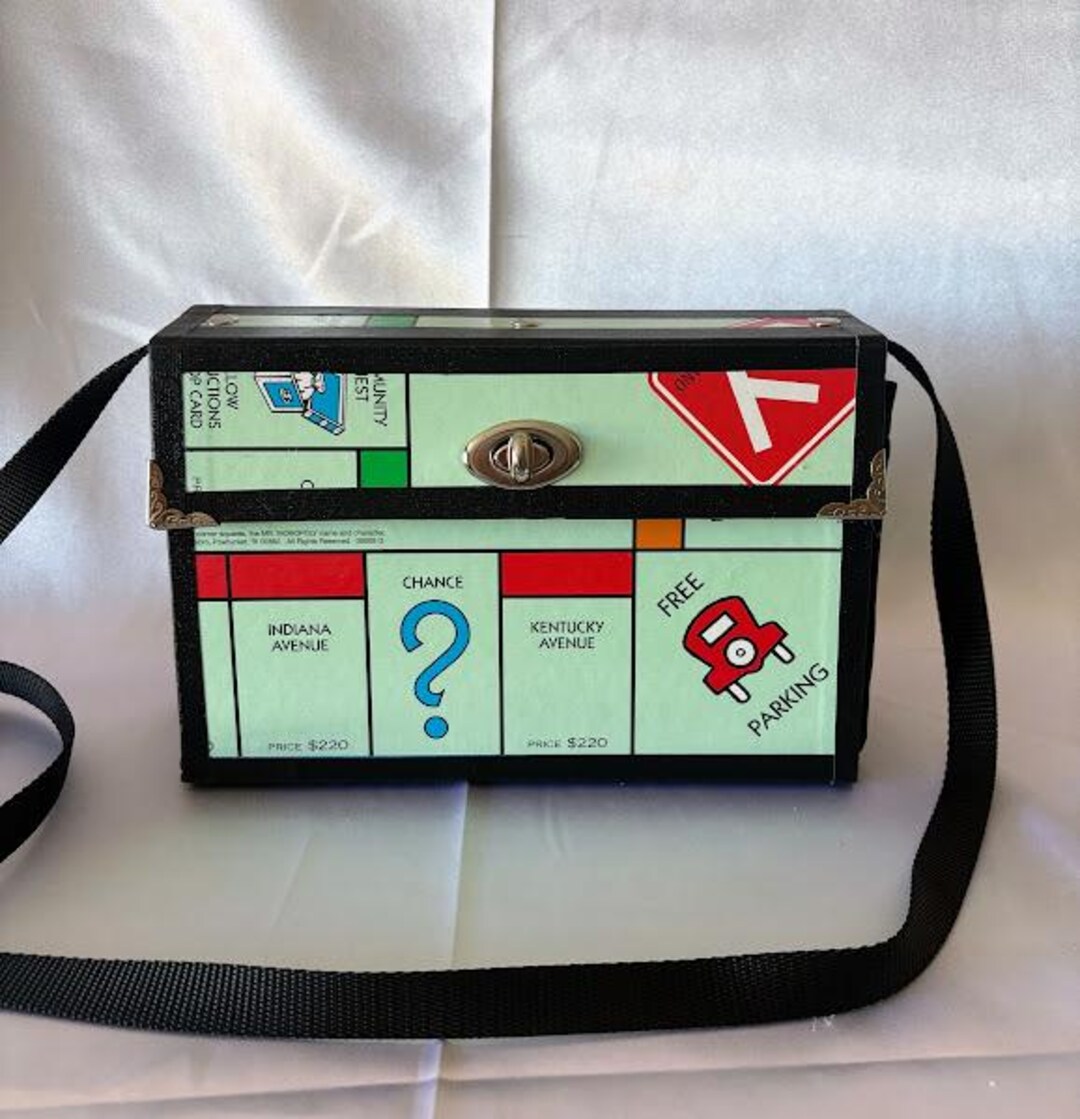 Monopoly Recycled Gameboard Handbag Purse ~crossbody~ - Etsy