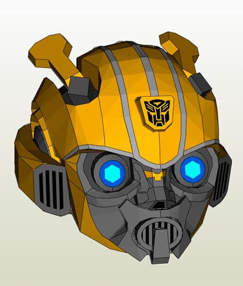 Pepakura Bumblebee Transformer (costume Helmet Only) - Etsy