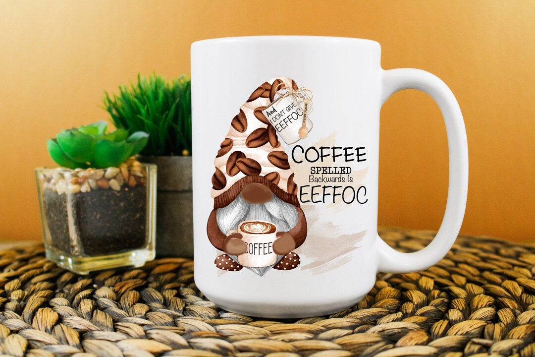 Eeffoc Coffee Mug - Coffee Spelled Backwards, Funny Gift - Etsy