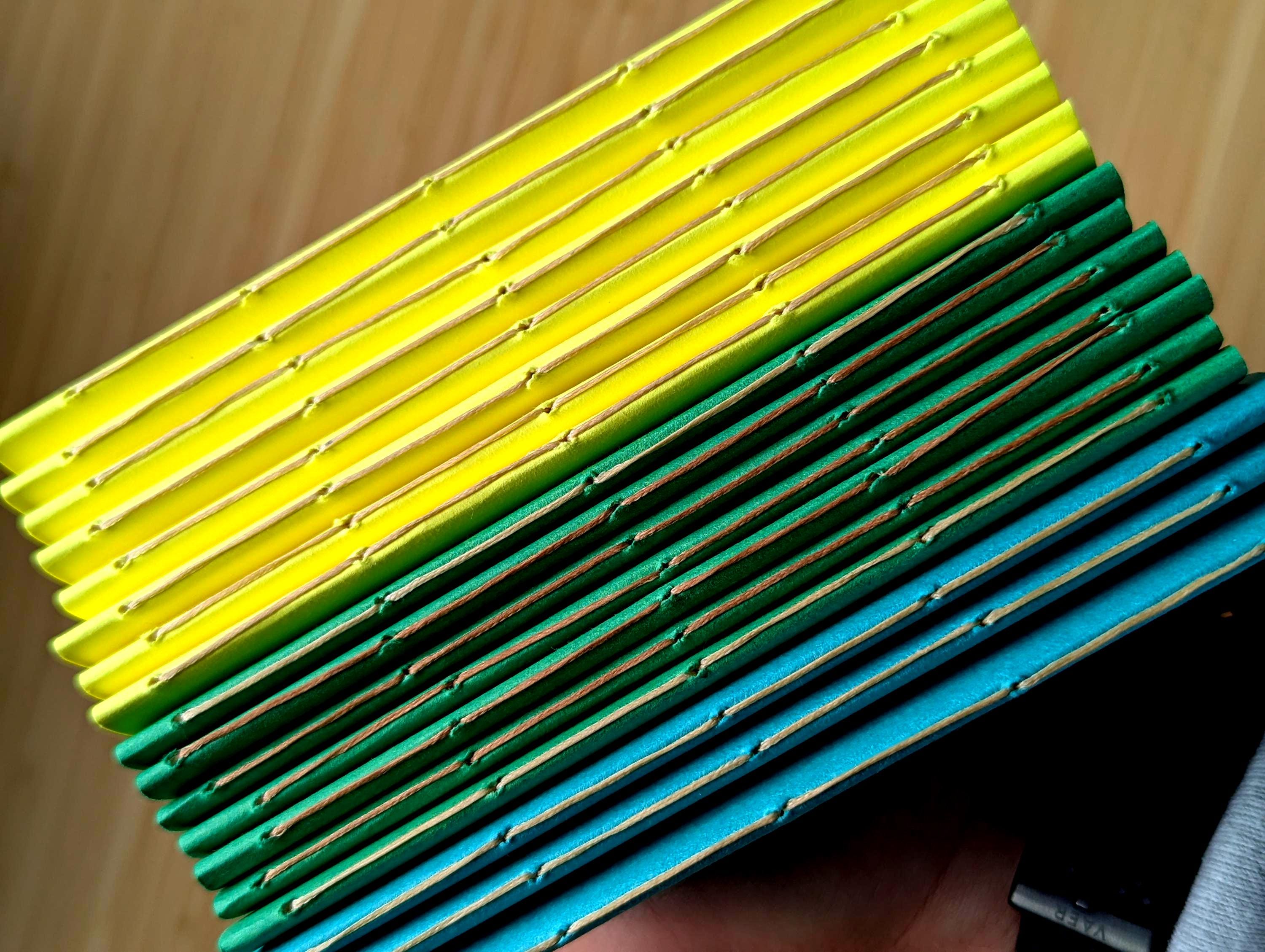 Handmade A6 Notebook - Stitch Bound Spine, Cardstock Cover, 48 Pages of ...