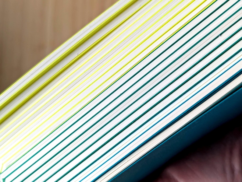 Handmade A6 Notebook - Stitch Bound Spine, Cardstock Cover, 48 Pages of ...