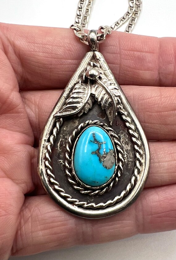 Vintage navajo necklace signed - Gem